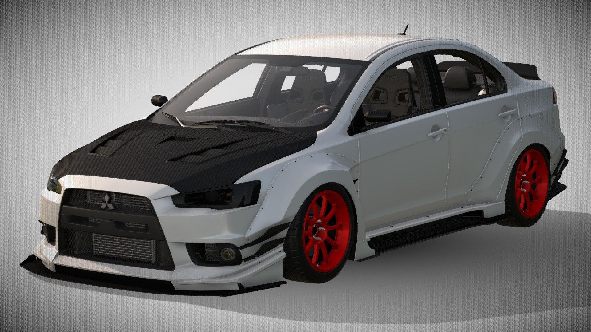 2018 Kevmannz Lancer Evo X Wide Body Kit - Download Free 3D model by ...