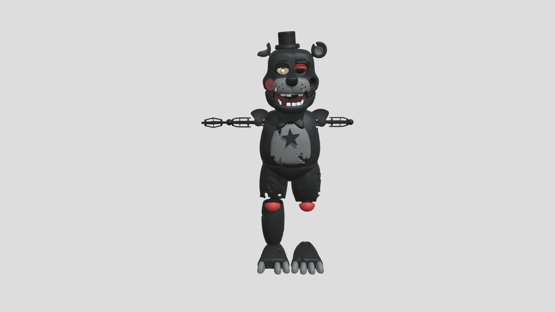 Withered Lefty - Download Free 3D model by Anzal (@AnziestManziest ...