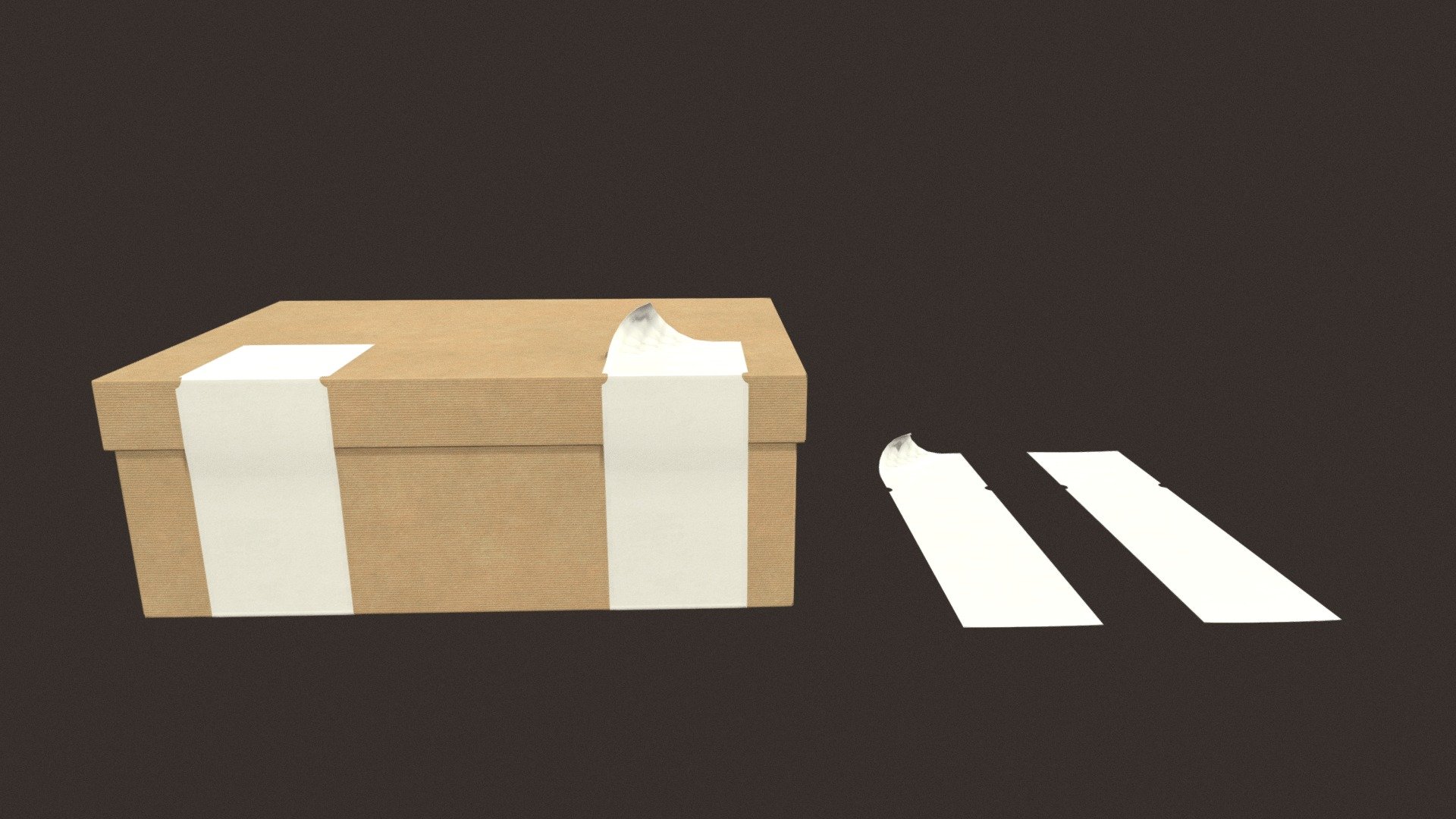 Box with sticker 05 - 3D model by MDgraphicLAB [60466ea] - Sketchfab