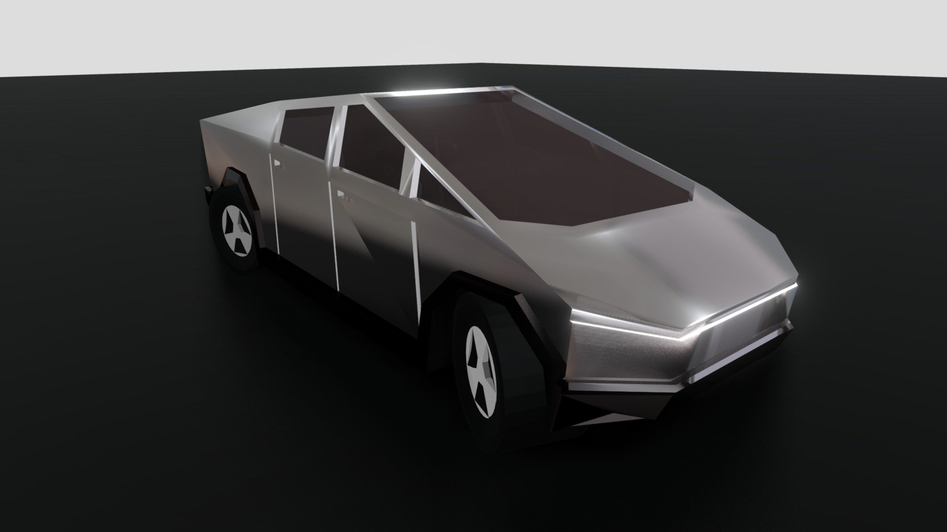 Tesla Cybertruck Extremely Low-Poly. - Download Free 3D model by ...