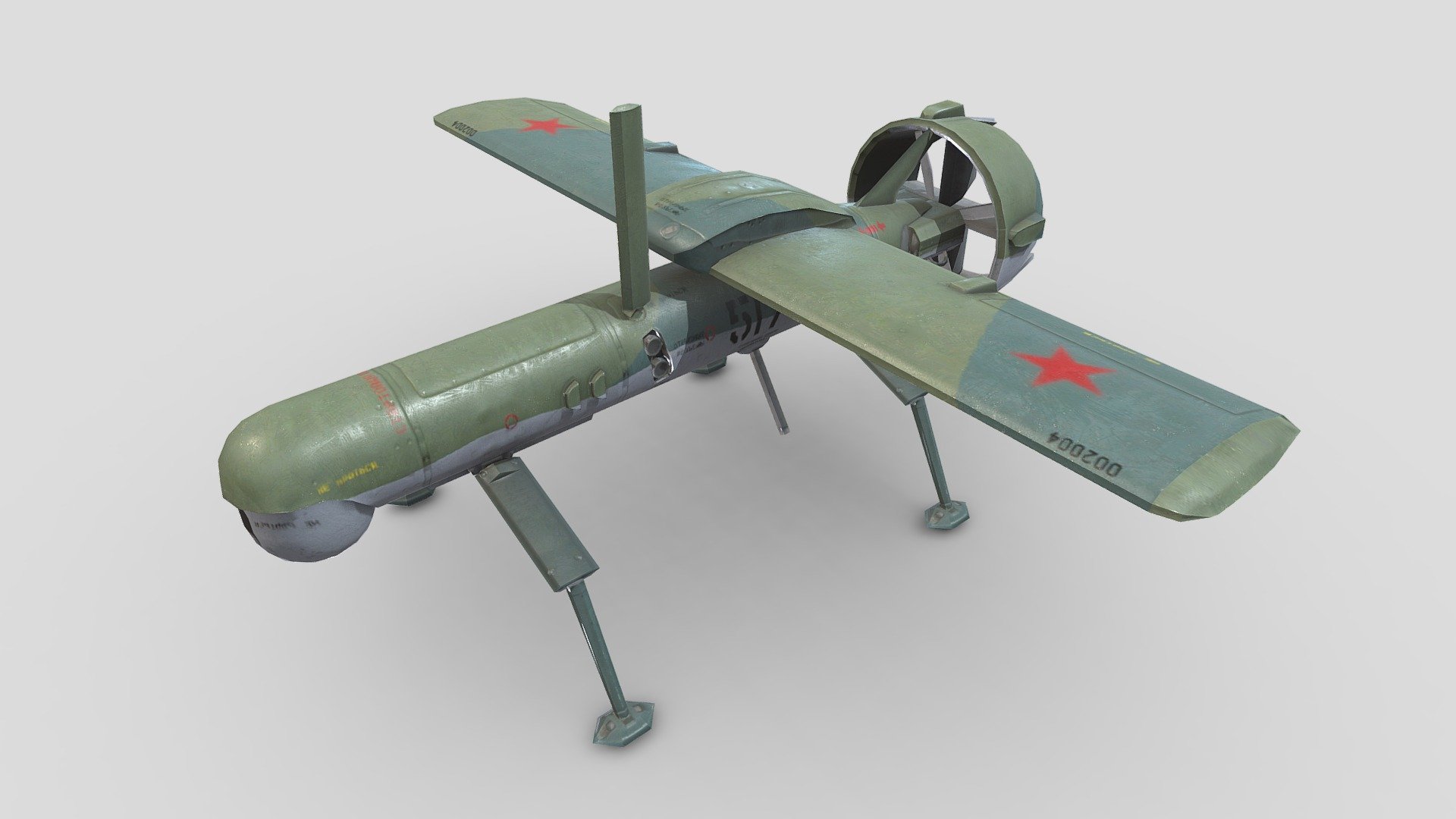 Yakovlev Pchela Russian UAV - Buy Royalty Free 3D model by MaX3Dd ...