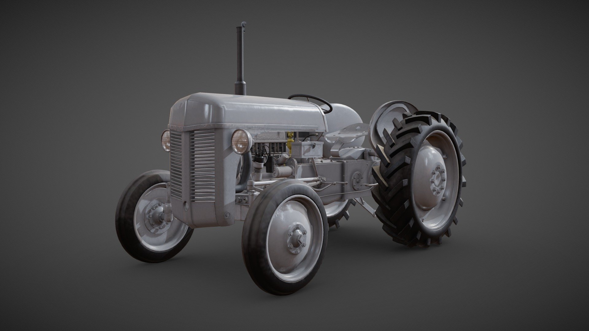 Old tractor - Ferguson TE20 - Download Free 3D model by Fredrik ...