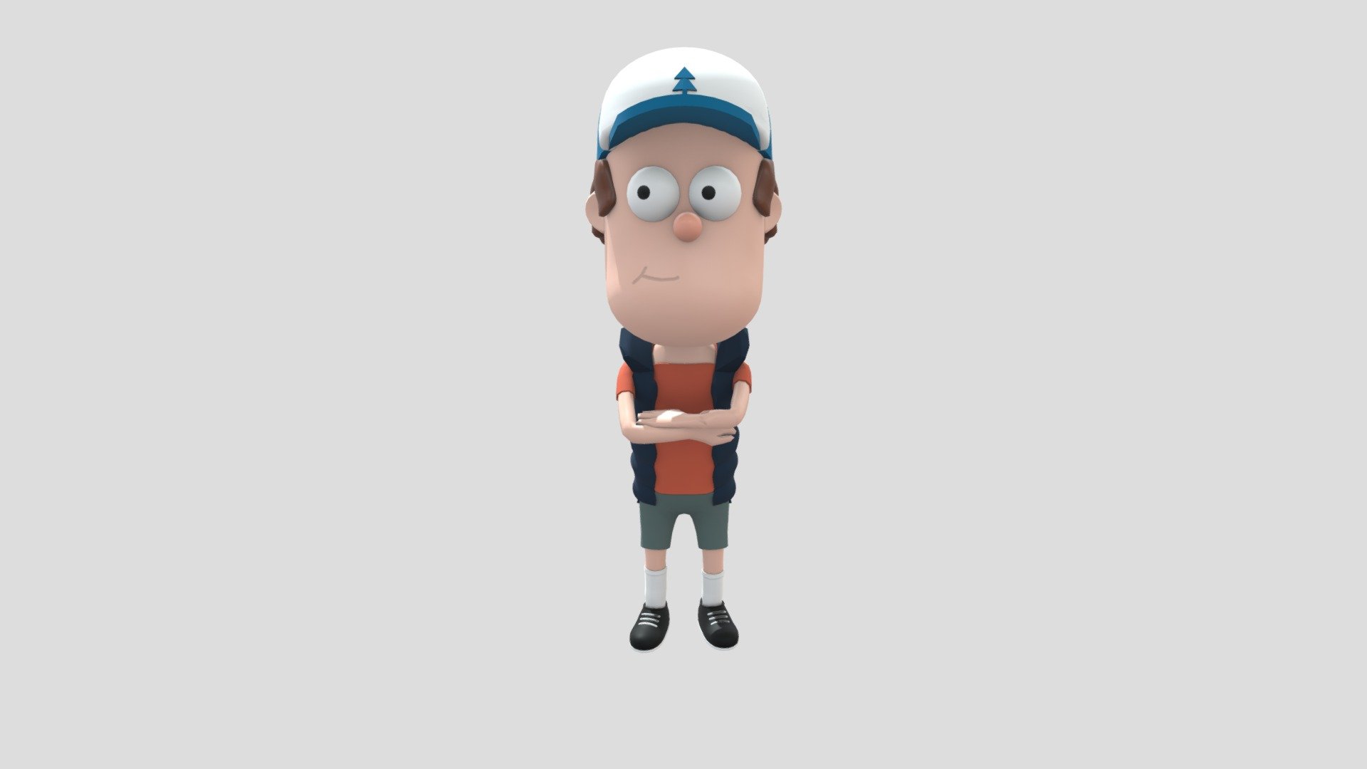 Dipper Pines (Fan Art) - 3D model by DarickCochrane [604ef18] - Sketchfab