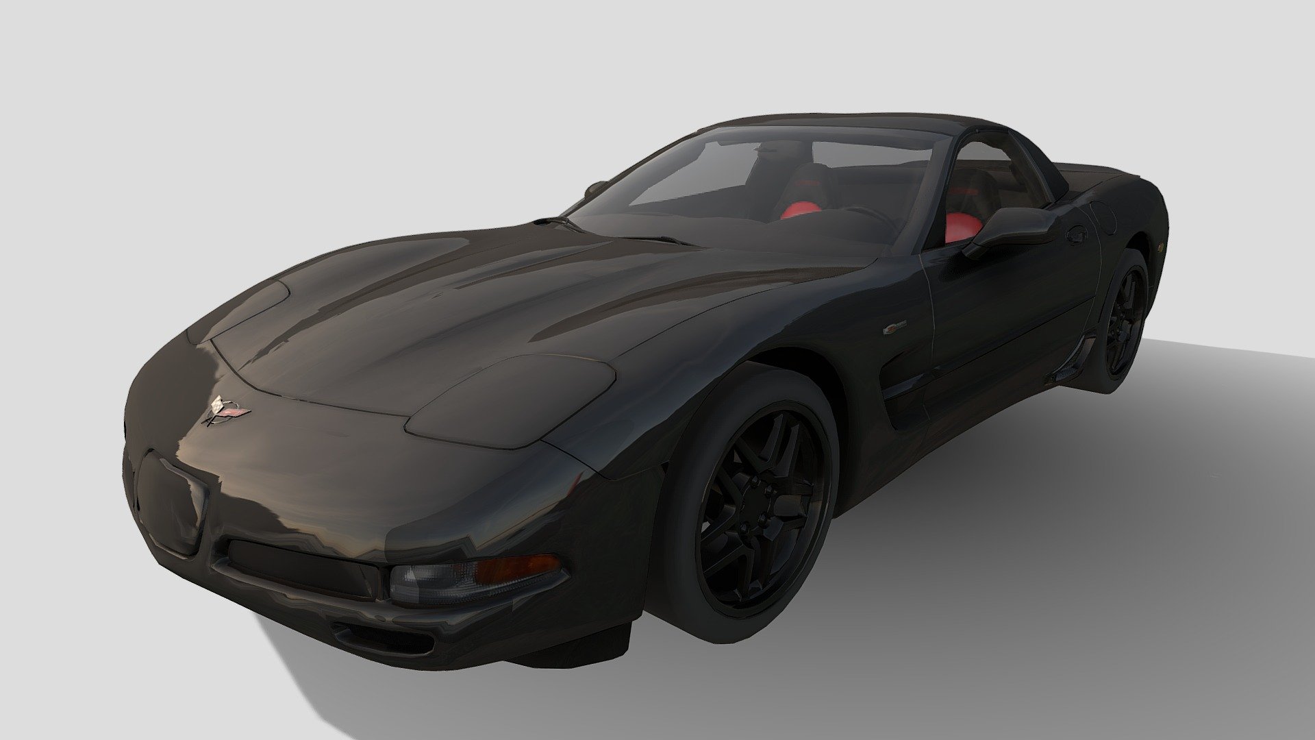 Chevrolet corvette c5 (Black) - Download Free 3D model by Randomness ...