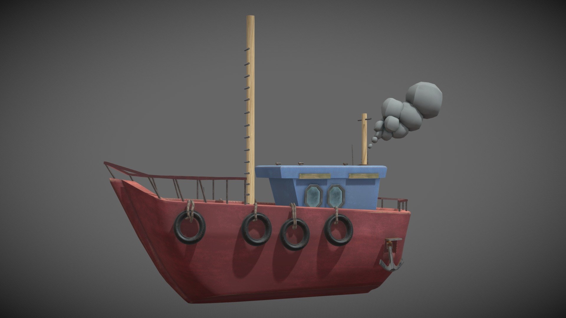 Cartoon Ship - 3D model by denisemoor [6051f30] - Sketchfab