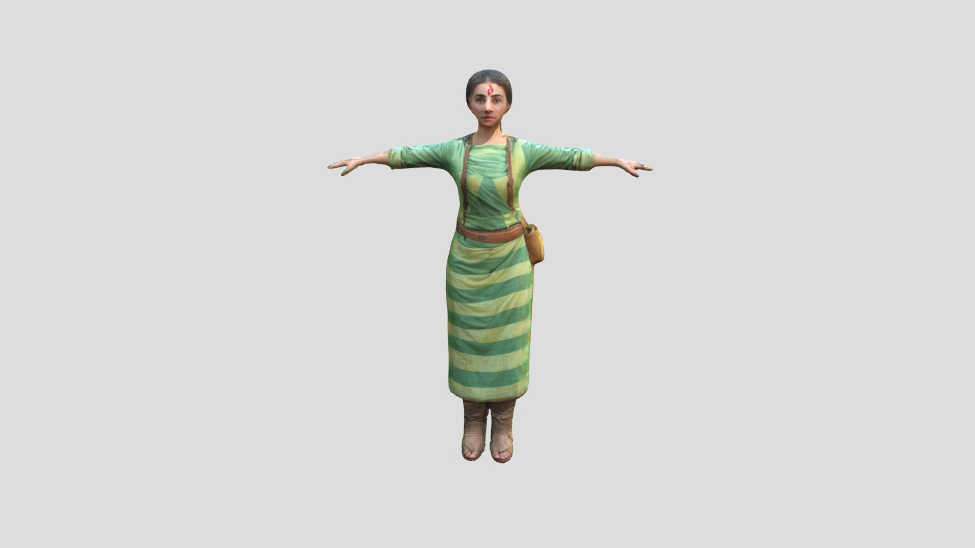 Petani_perempuan_zama_1202180505_refine - Download Free 3D model by ...