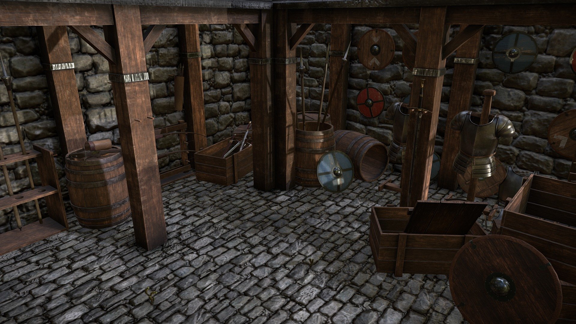 Weapons Stash - 3D model by Rob Allen (@roba) [6054dc5] - Sketchfab