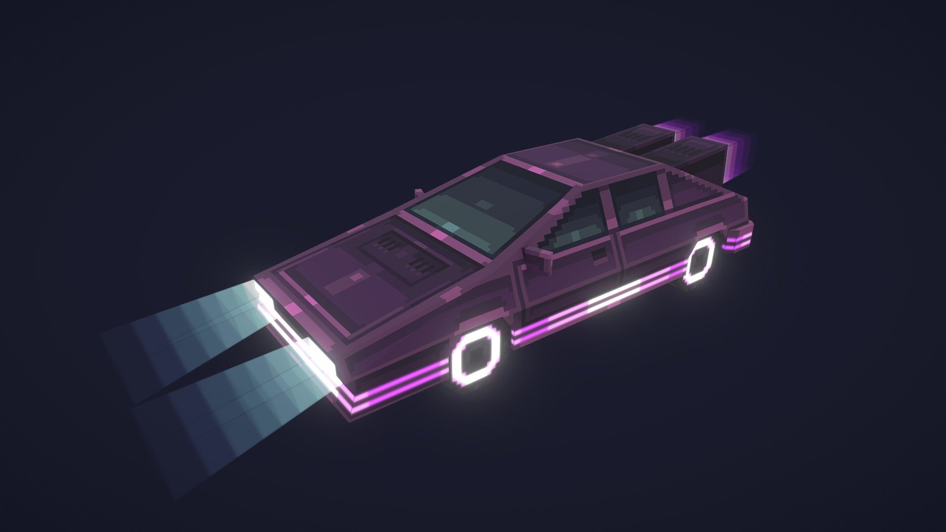 Cyberpunk car - 3D model by w11shes [6057d06] - Sketchfab