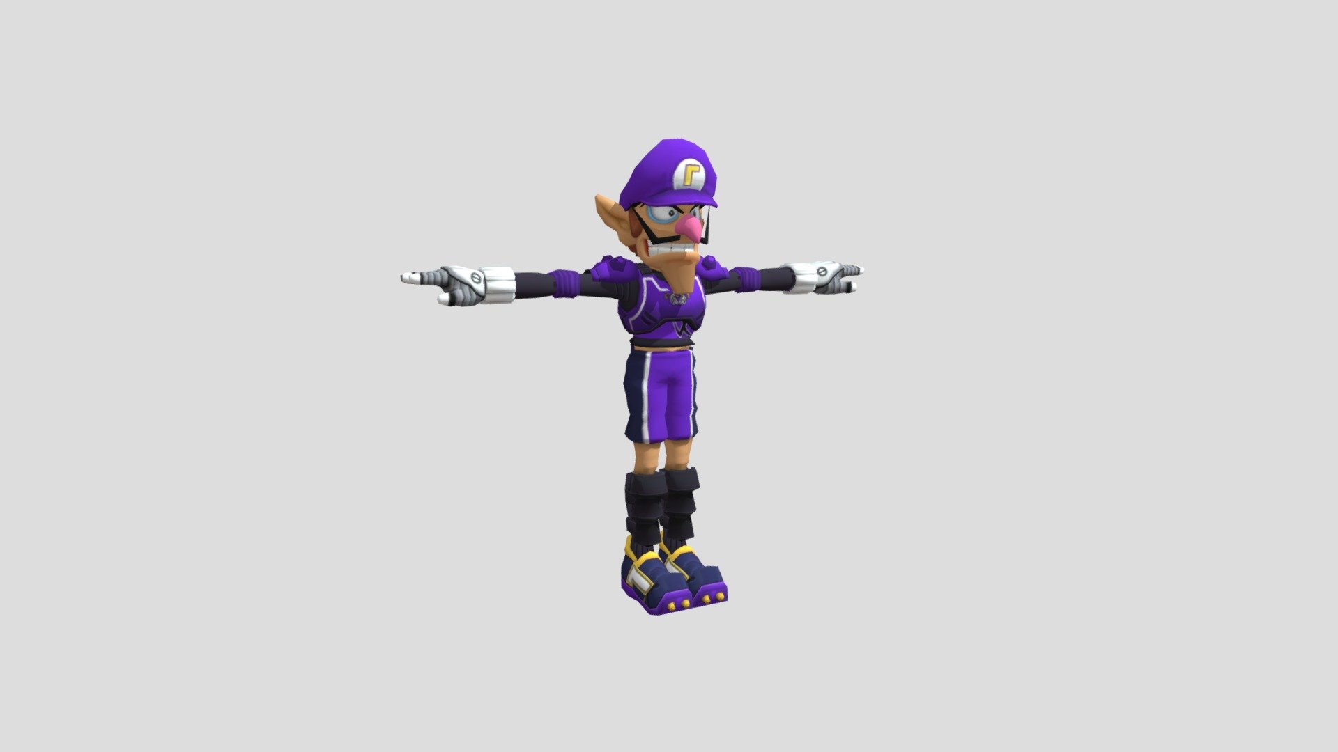 Waluigi - Download Free 3D model by tirrellclark.75 [6057e58] - Sketchfab