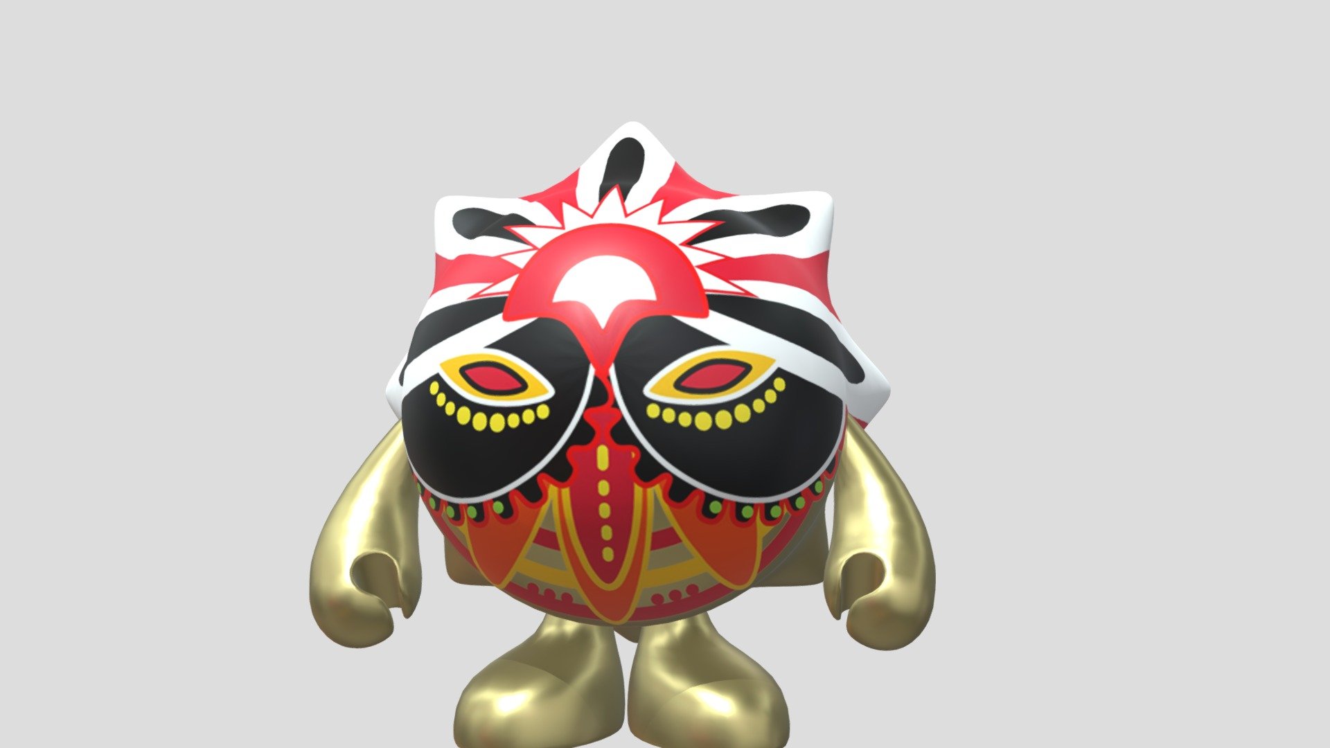 Chiko_gold01 - 3D model by alexworkscg (@alekseytsirulnik) [605bfb6 ...