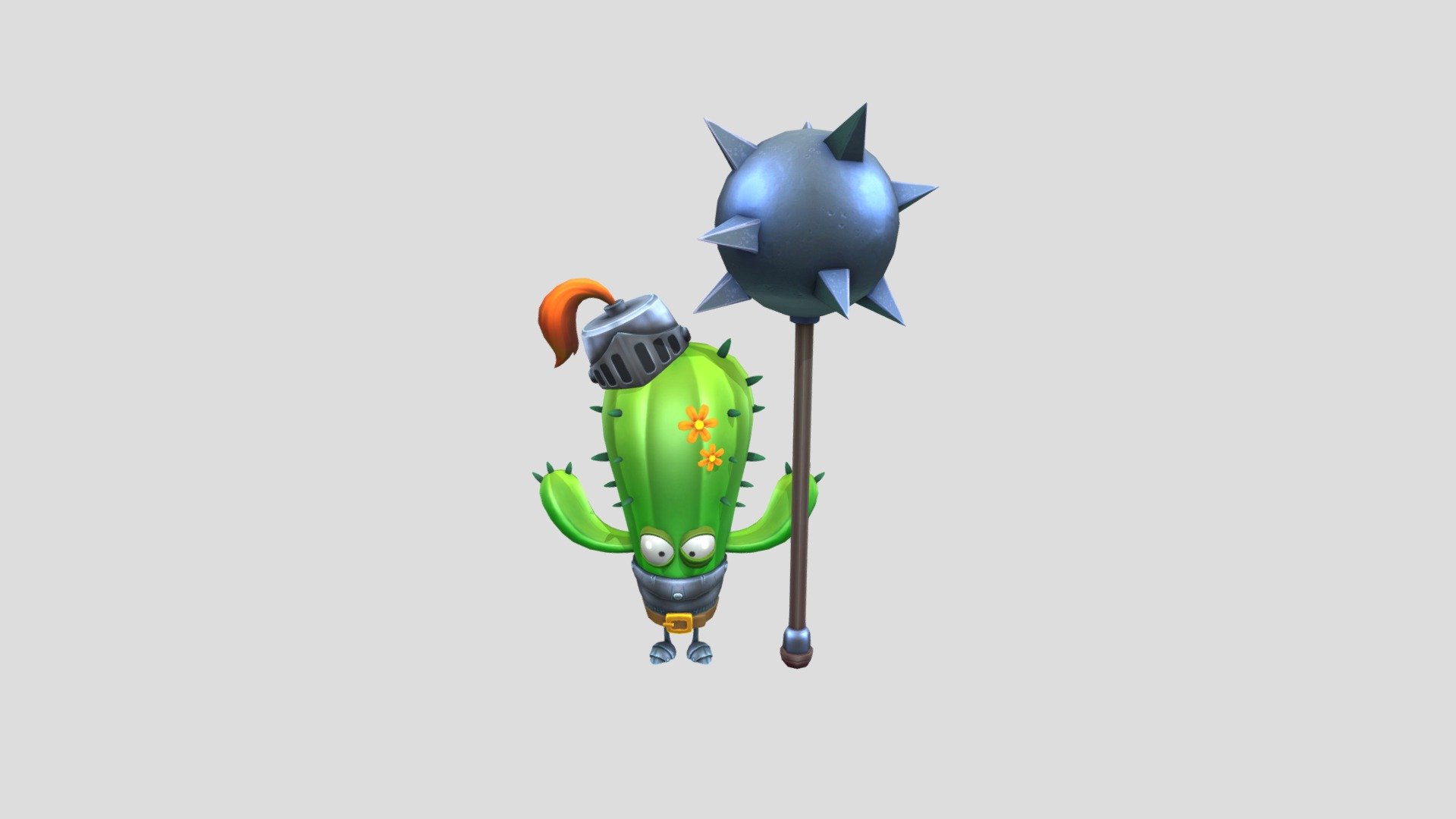 Cactus Warrior - 3D model by Pablo (@trasno) [605e597] - Sketchfab