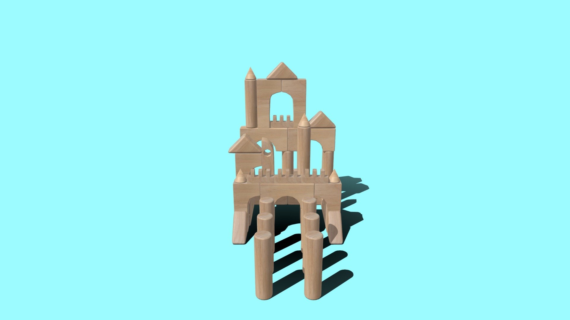 unit block castle - 3D model by mgrabczy [605f945] - Sketchfab