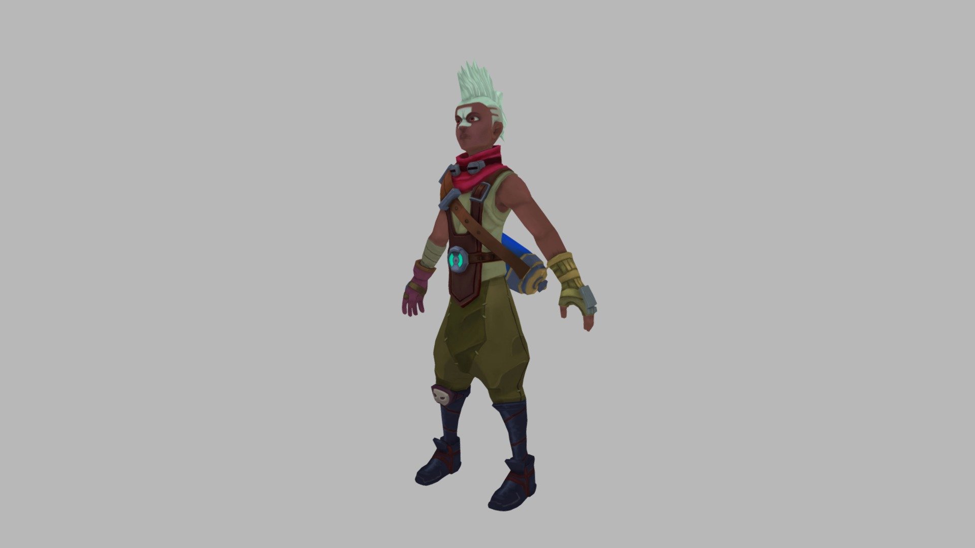 FanArt Ekko - 3D model by Miguel_Rauda [605ff46] - Sketchfab