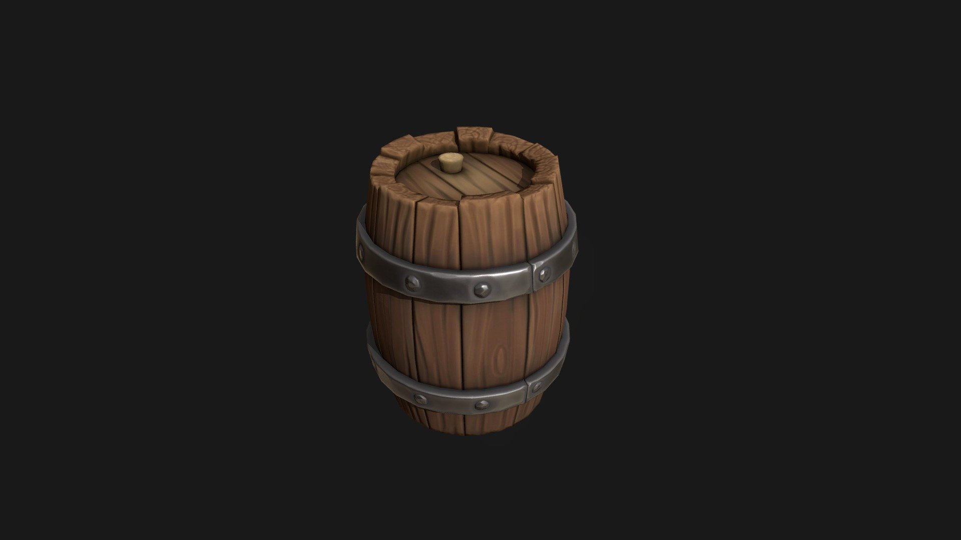 Stylized barrel - Buy Royalty Free 3D model by Xomes [60606a6] - Sketchfab Store