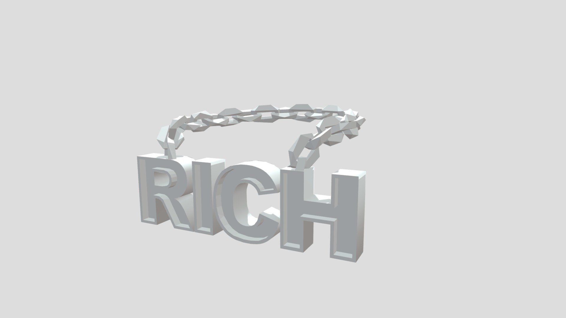 Golden RICH chain - Download Free 3D model by xNoel Builder (@xNoel ...