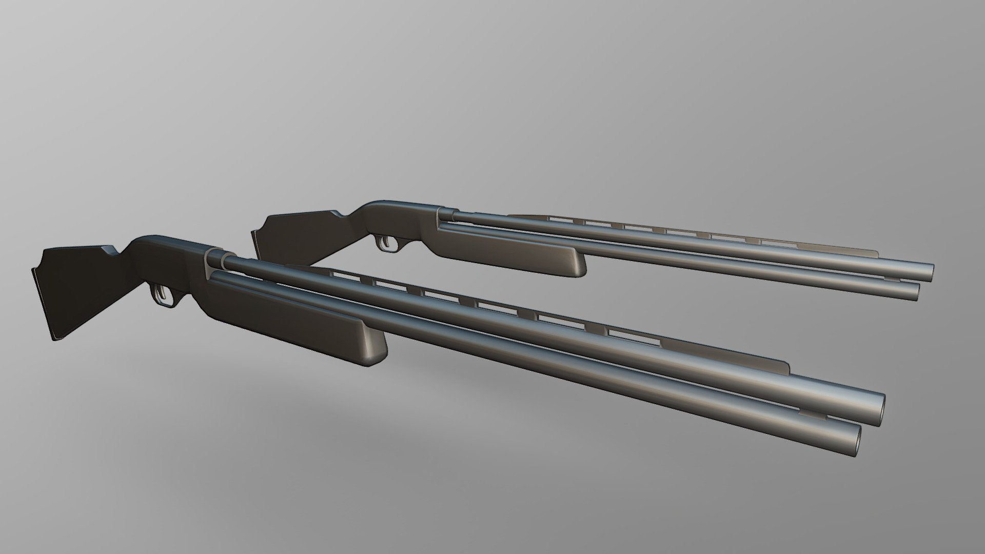 Olympia Shotguns (WIP) - 3D model by NB (@nial2001) [60610e2] - Sketchfab