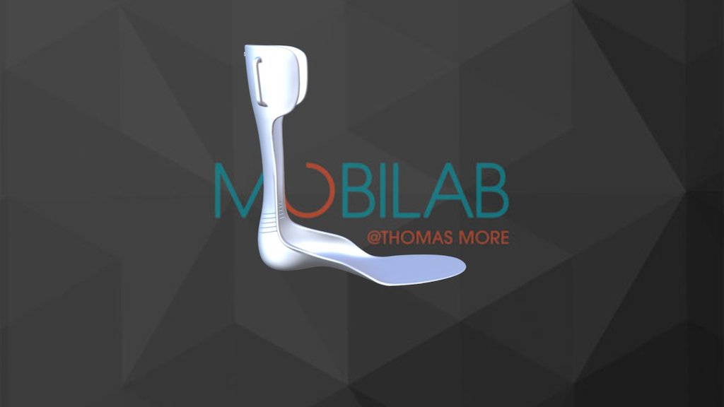 3D printed AFO design with plantarflexion stop - 3D model by Mobilab ...