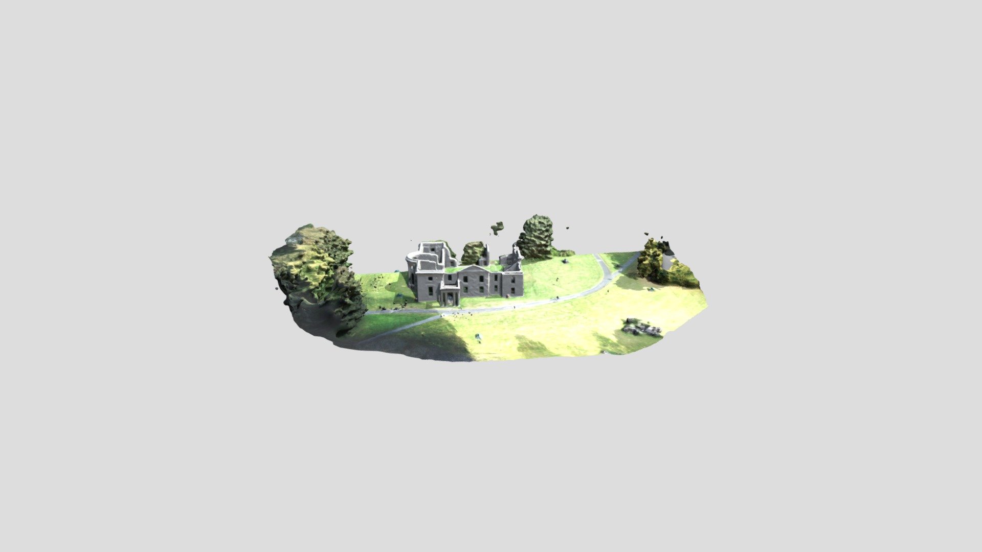 Aden Park Mansion House - 3D model by j.strachan [606392d] - Sketchfab