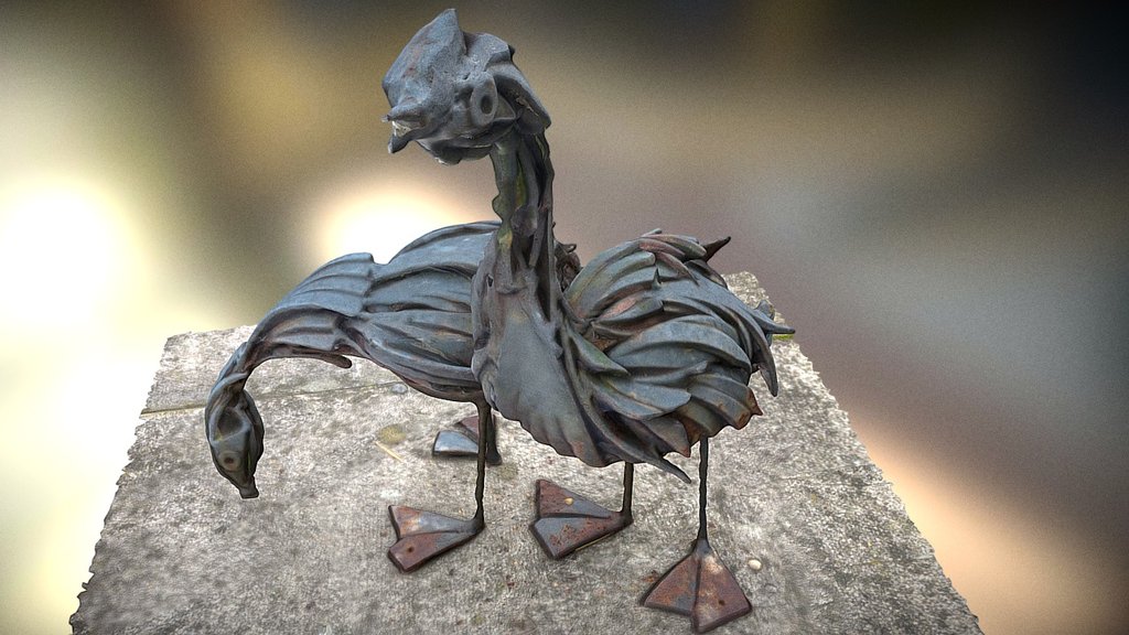 Metal Bird Sculpture - Download Free 3D model by Paul (@paul3uk ...