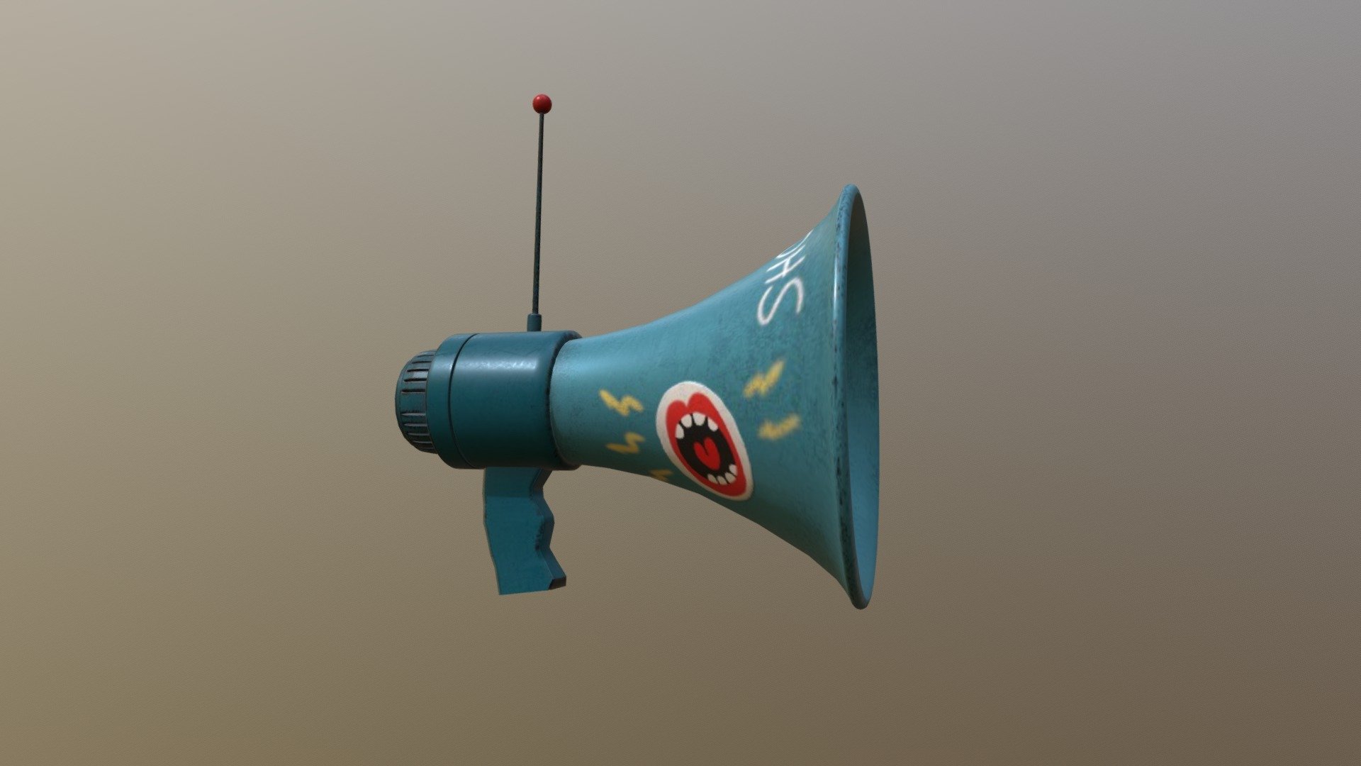 Mescaline's motorbike: Megaphone - 3D model by Aohmin [606a1a4] - Sketchfab