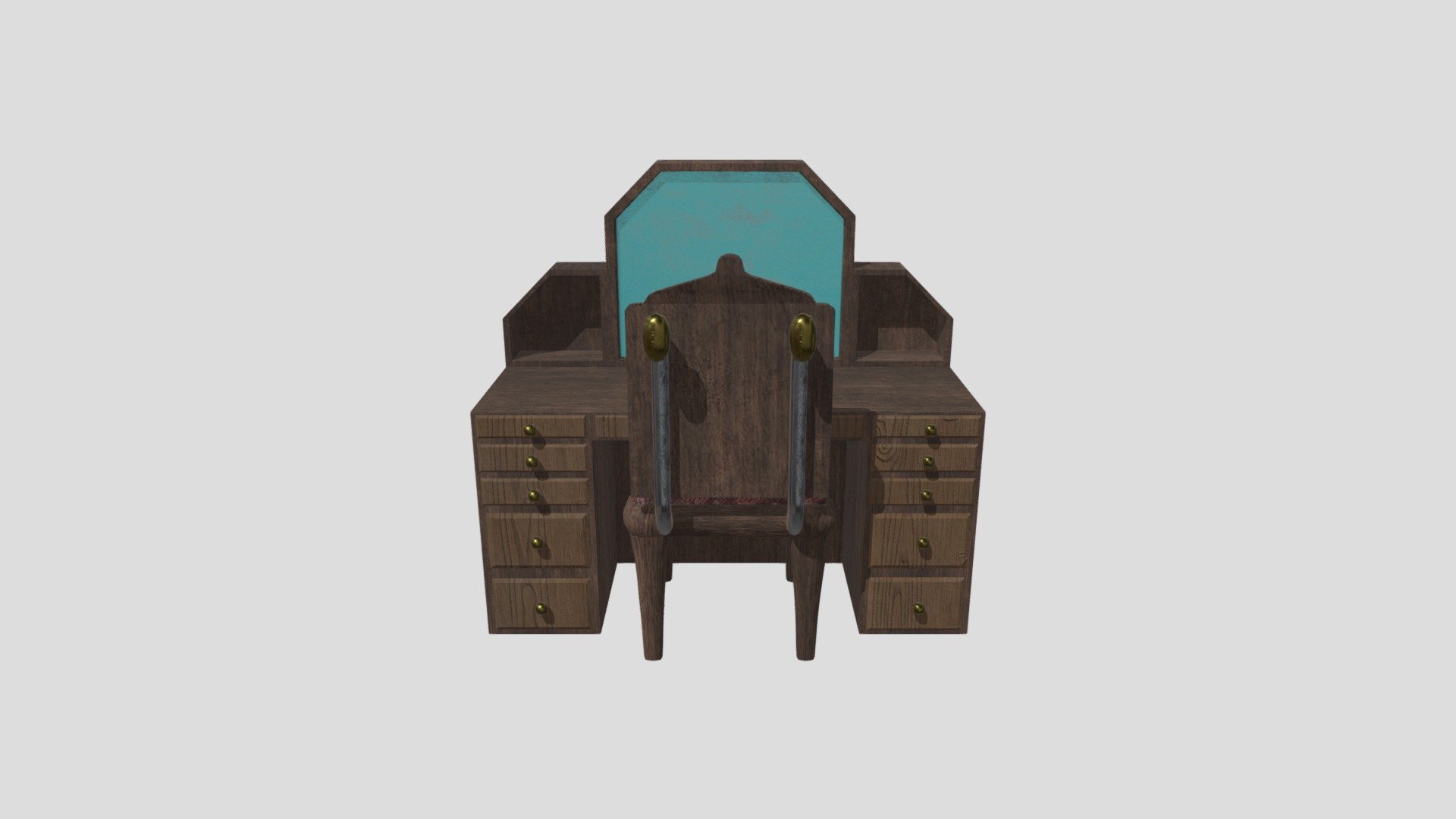 Captains Desk And Chair - Download Free 3D model by ANCook [606abb7 ...