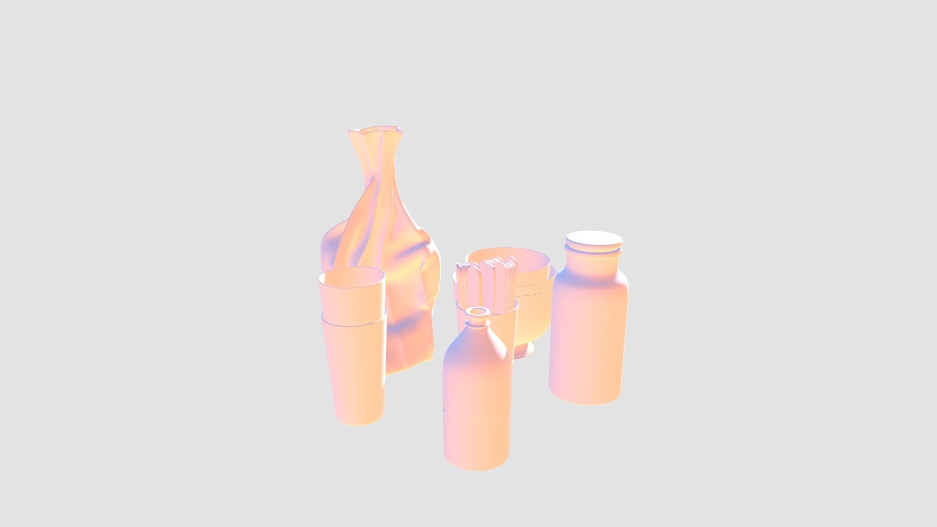 props bottles - Buy Royalty Free 3D model by Evermotion [606abe8 ...