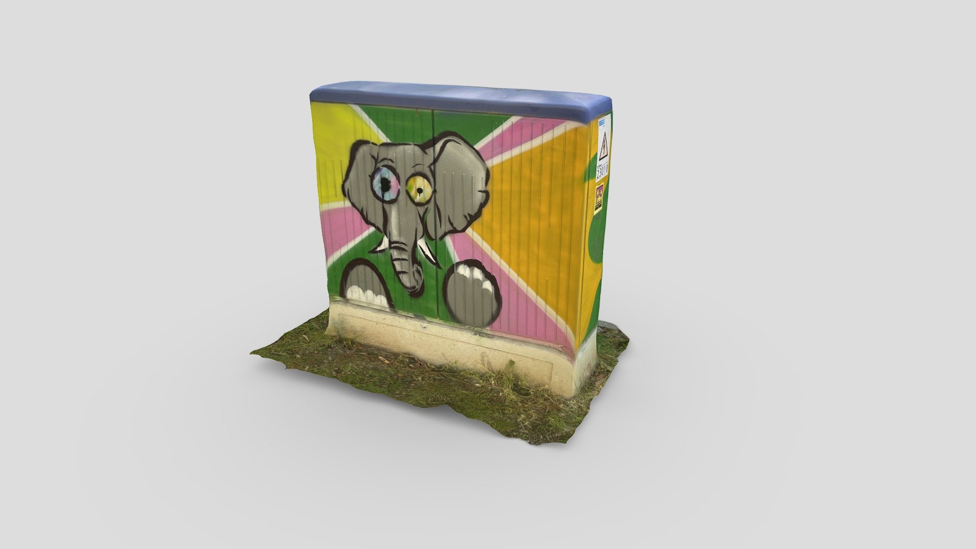 Cable Box from the street - 3D model by Zoltanfood [606c319] - Sketchfab