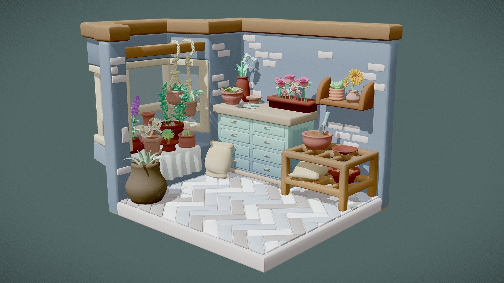 GreenHouse LowPoly Assests - Buy Royalty Free 3D model by Shaina (Regan ...