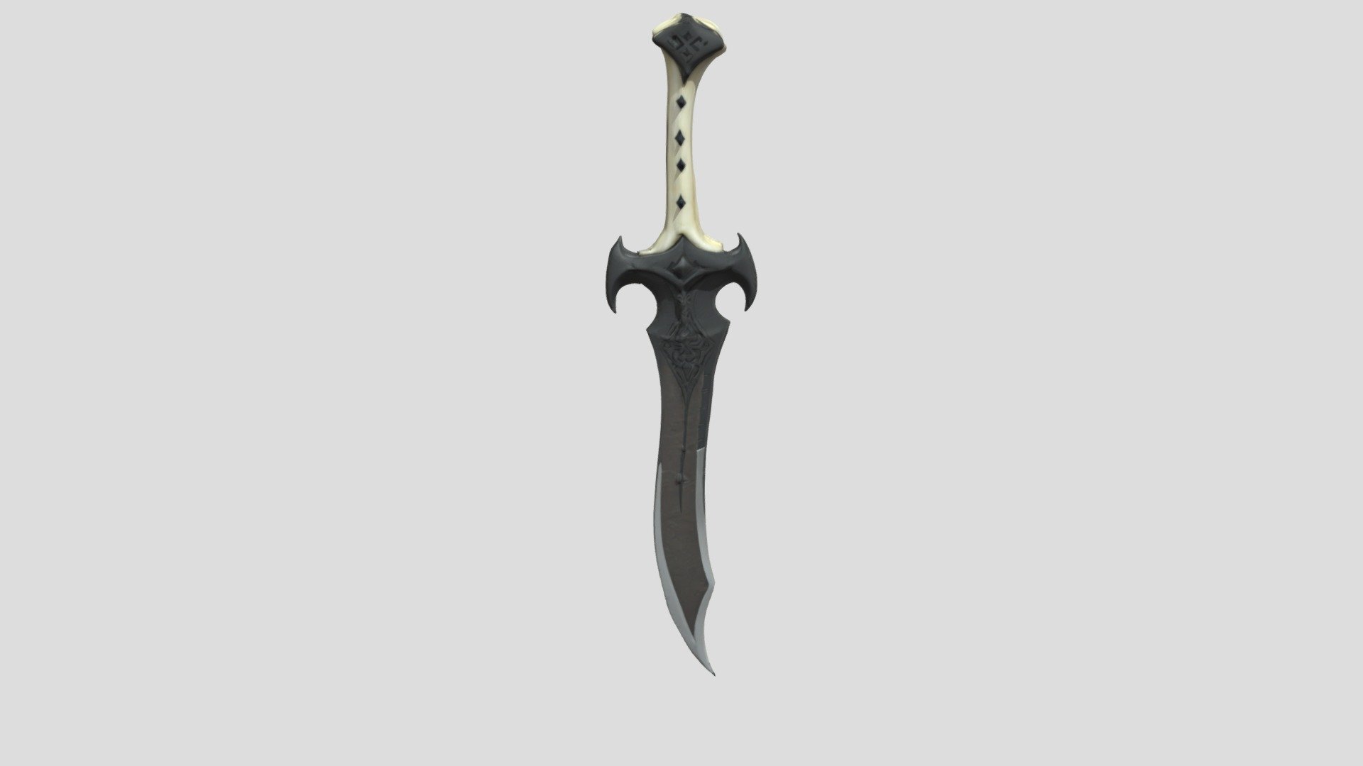 Bone-handled fantasy dagger - 3D model by Cameron Jones (@jq12354 ...