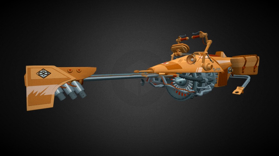 Speeder - 3D model by skullkid [606e725] - Sketchfab