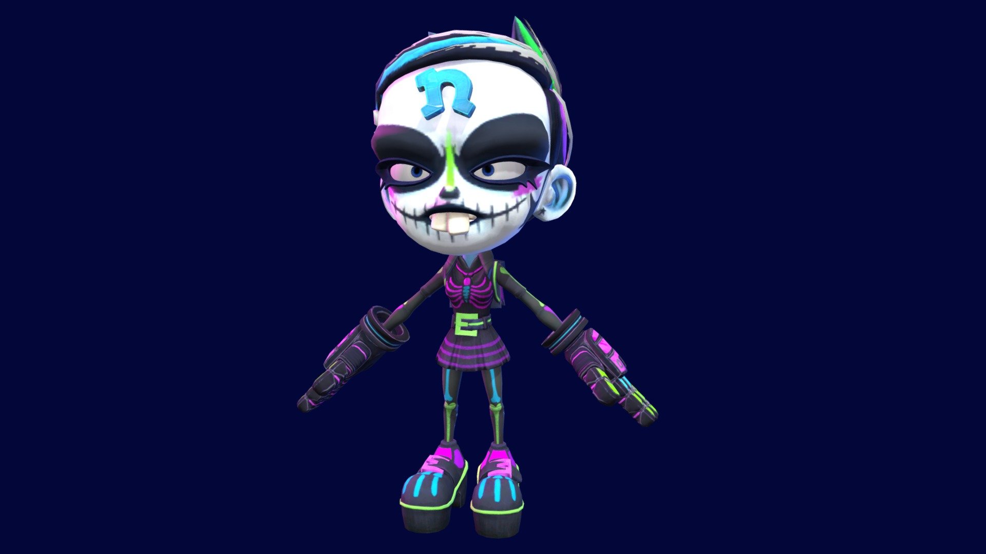 Skeleton Nina - Download Free 3D model by Random Daily Models (OFFICIAL ...