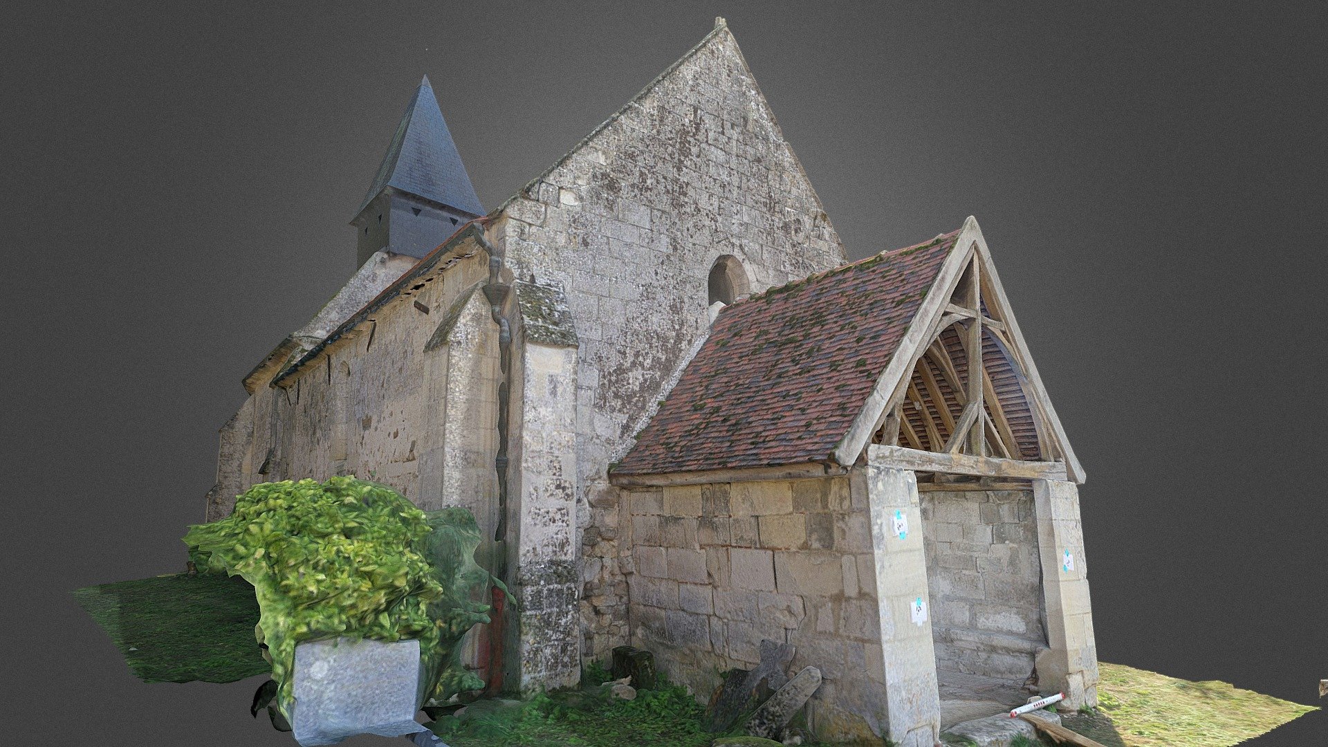 Chapelle De Chavres - 3D model by Caroline Thibault Architecte C.T.A ...