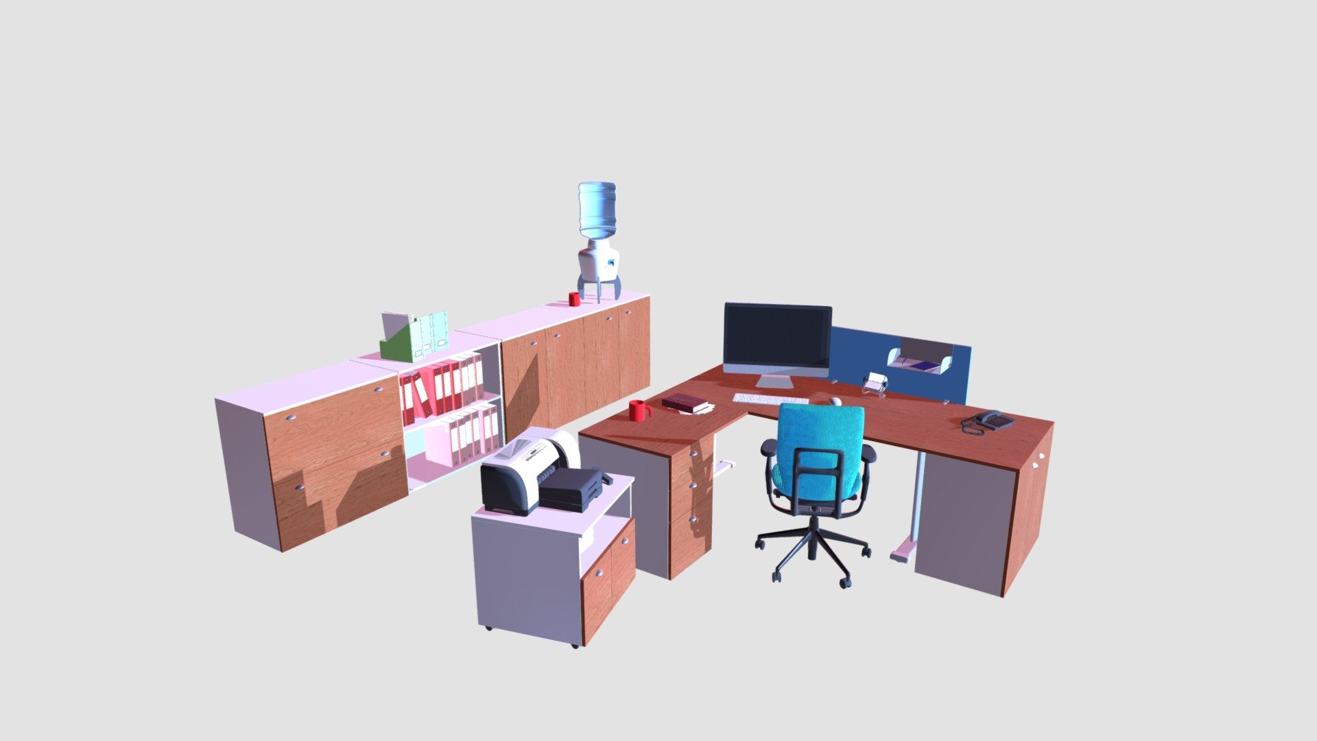 office set - Buy Royalty Free 3D model by Evermotion [60709cf ...
