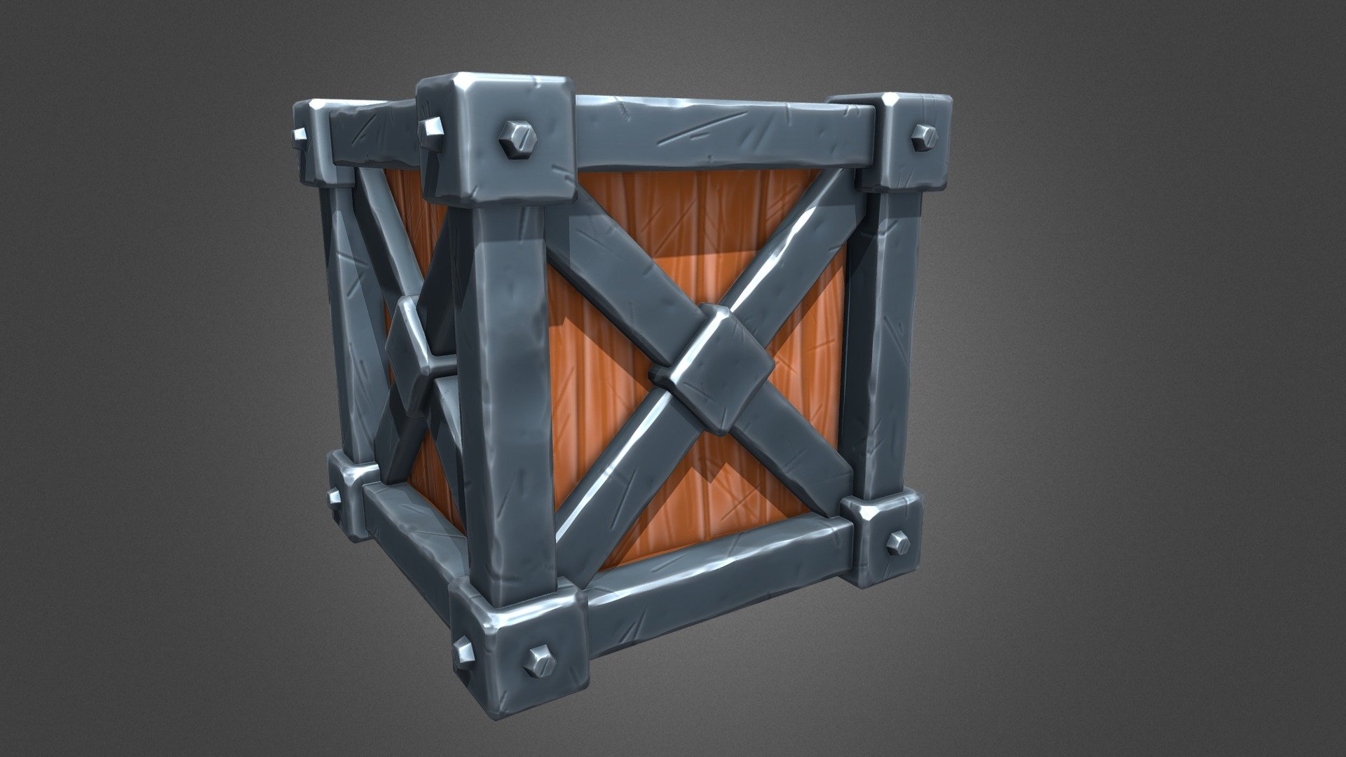 Stylized Cargo Box - 3D model by Frank.Ruiter [607102a] - Sketchfab