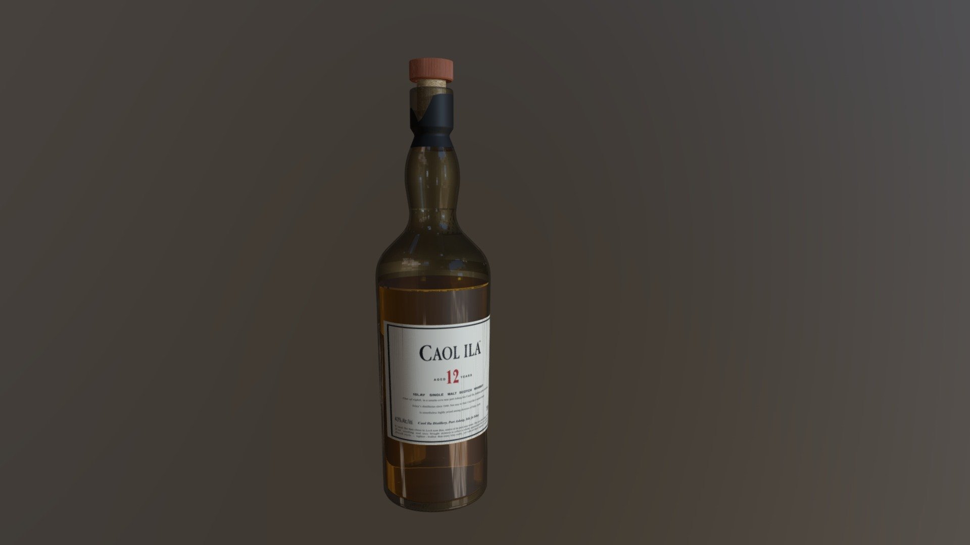 Caol Ila 12 Year Old Single Malt Islay Whisky - 3D model by Edgar Brito ...