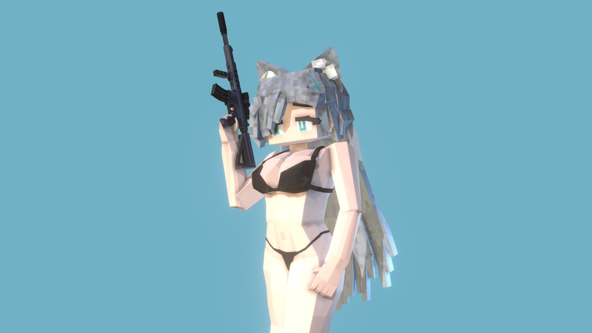 Shiroko Terror [Blue Archive] - 3D model by Zonovv [607a00d] - Sketchfab