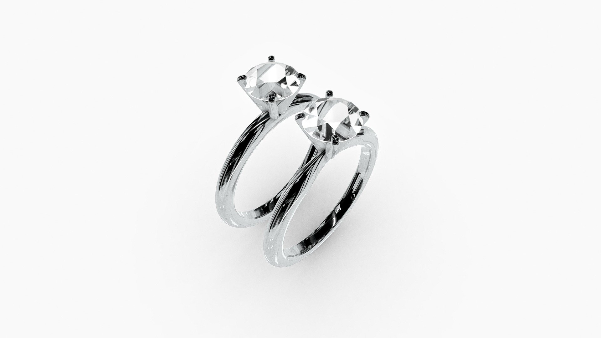 Rings comparative Bow vs Traditional - 3D model by Luis Rocha ...
