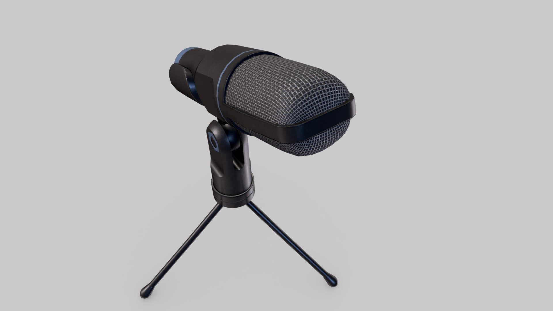 Studio Microphone Low-poly 3D model - Buy Royalty Free 3D model by ...
