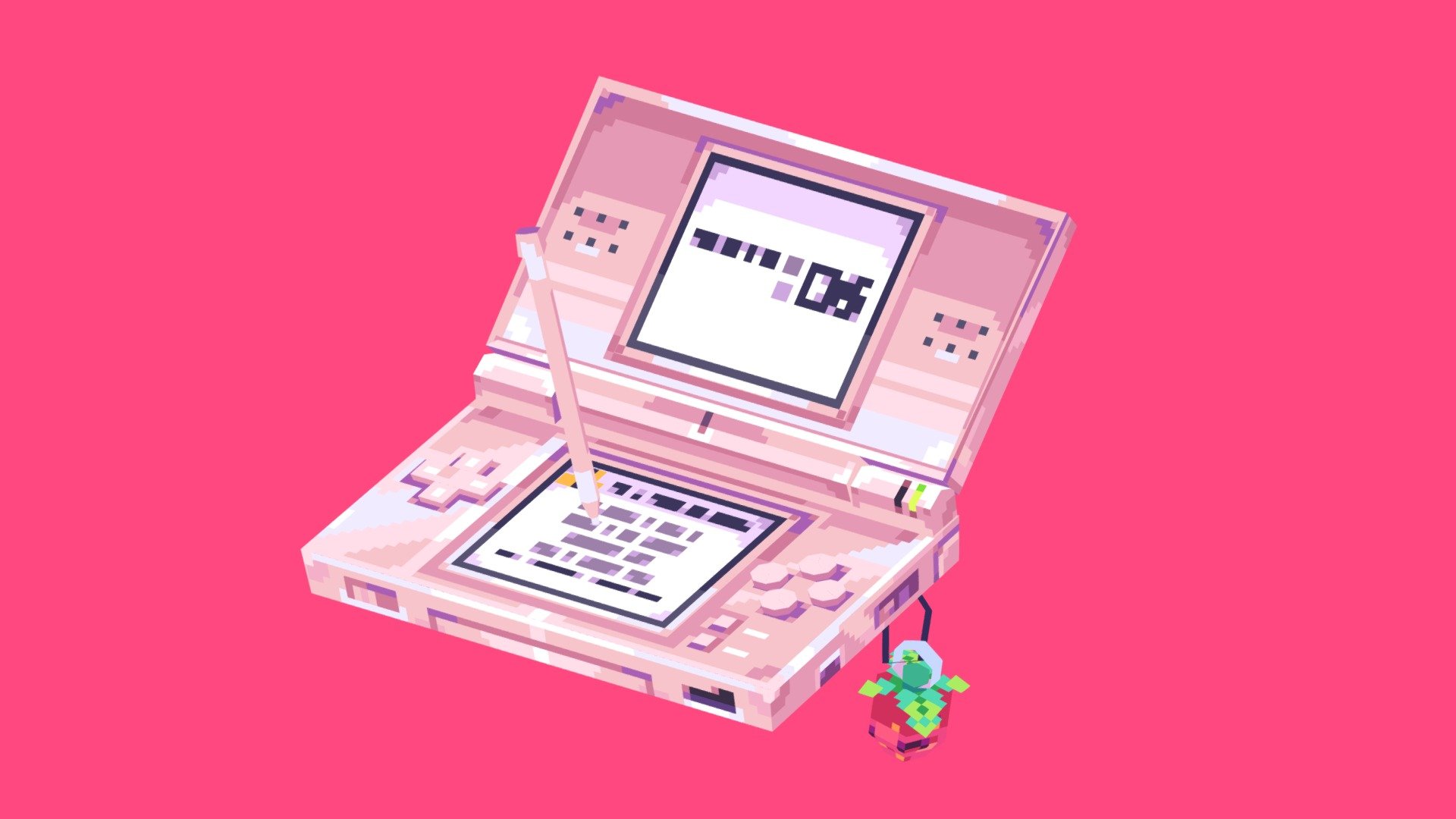 Nintendo DS Lite - 3D model by Violet (@violxiv) [6082c8e] - Sketchfab