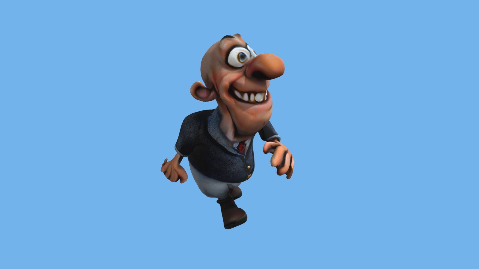 toon character Walking (animated) - Download Free 3D model by vicente betoret ferrero (@deathcow ...