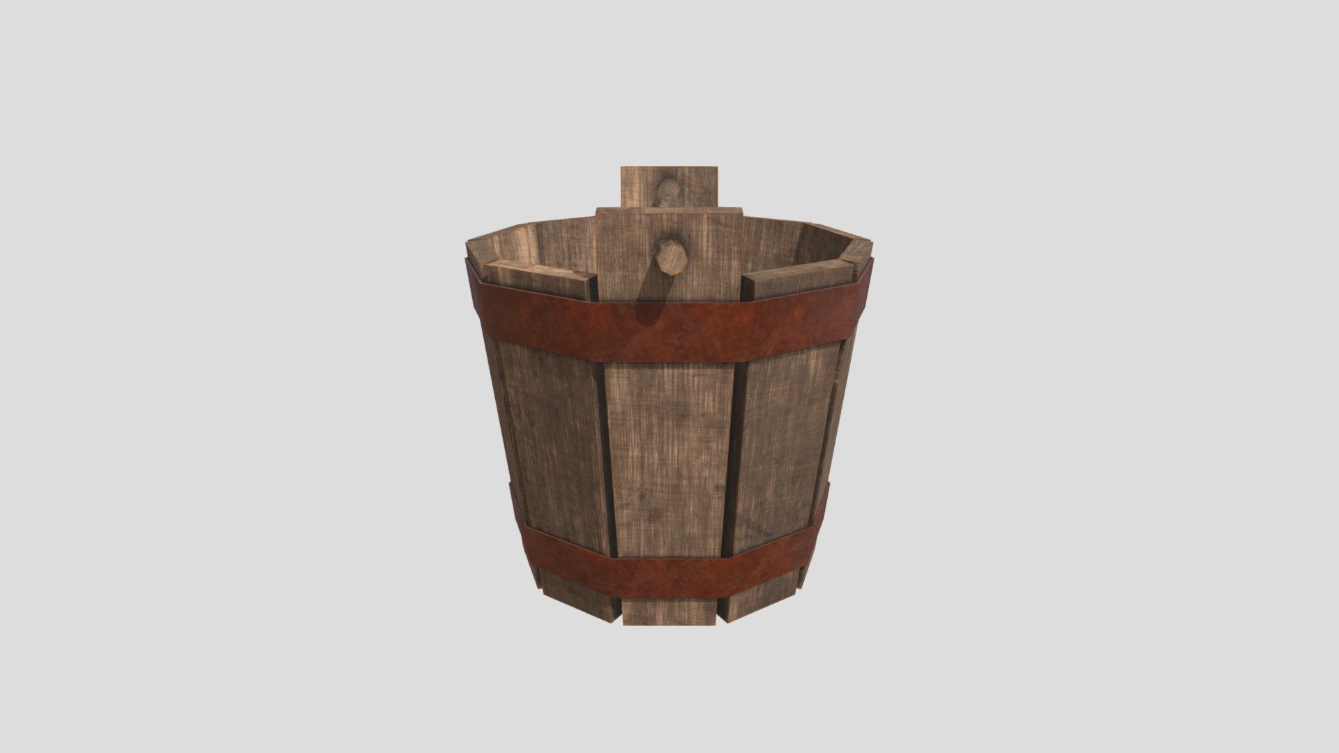 Medieval Wooden Bucket - Download Free 3D model by Indika Thushara ...