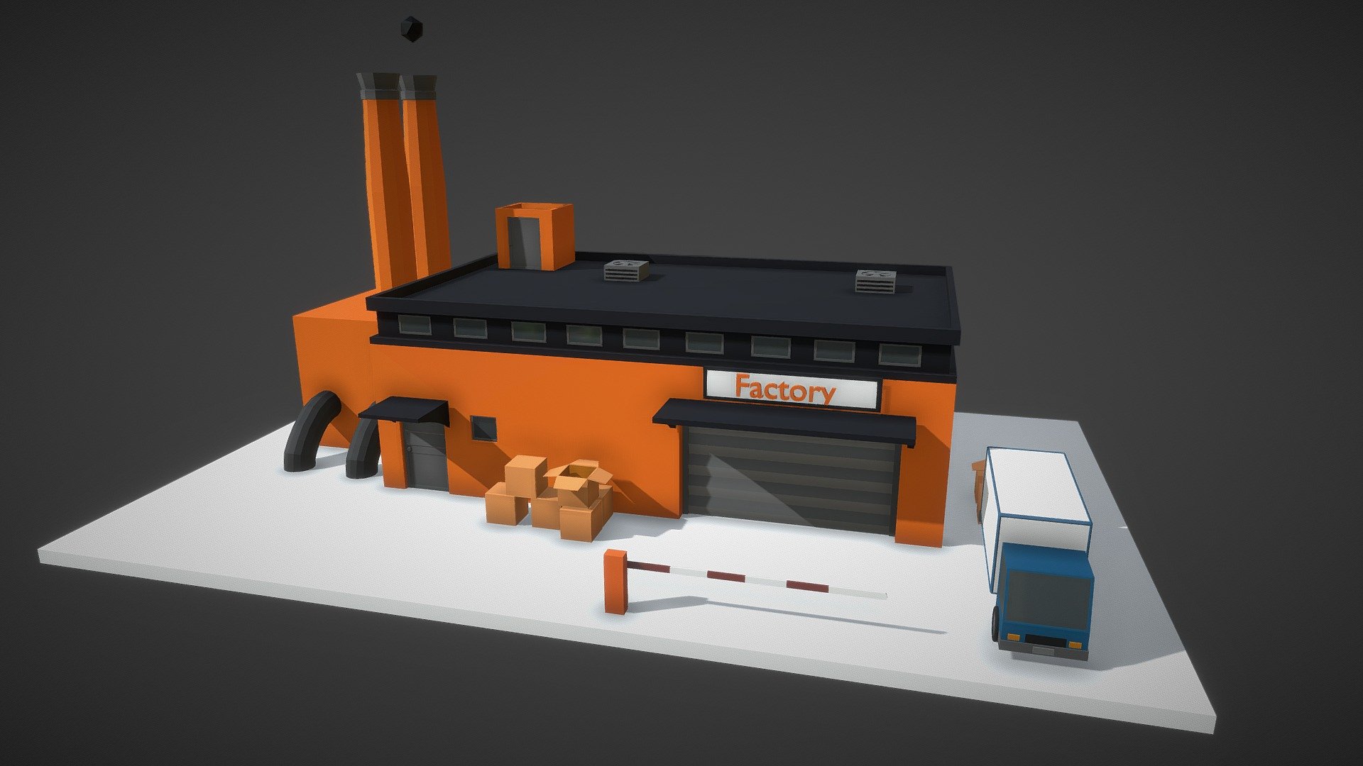 Low Poly Factory - Buy Royalty Free 3D model by NeedLowPoly3D [6086d34 ...