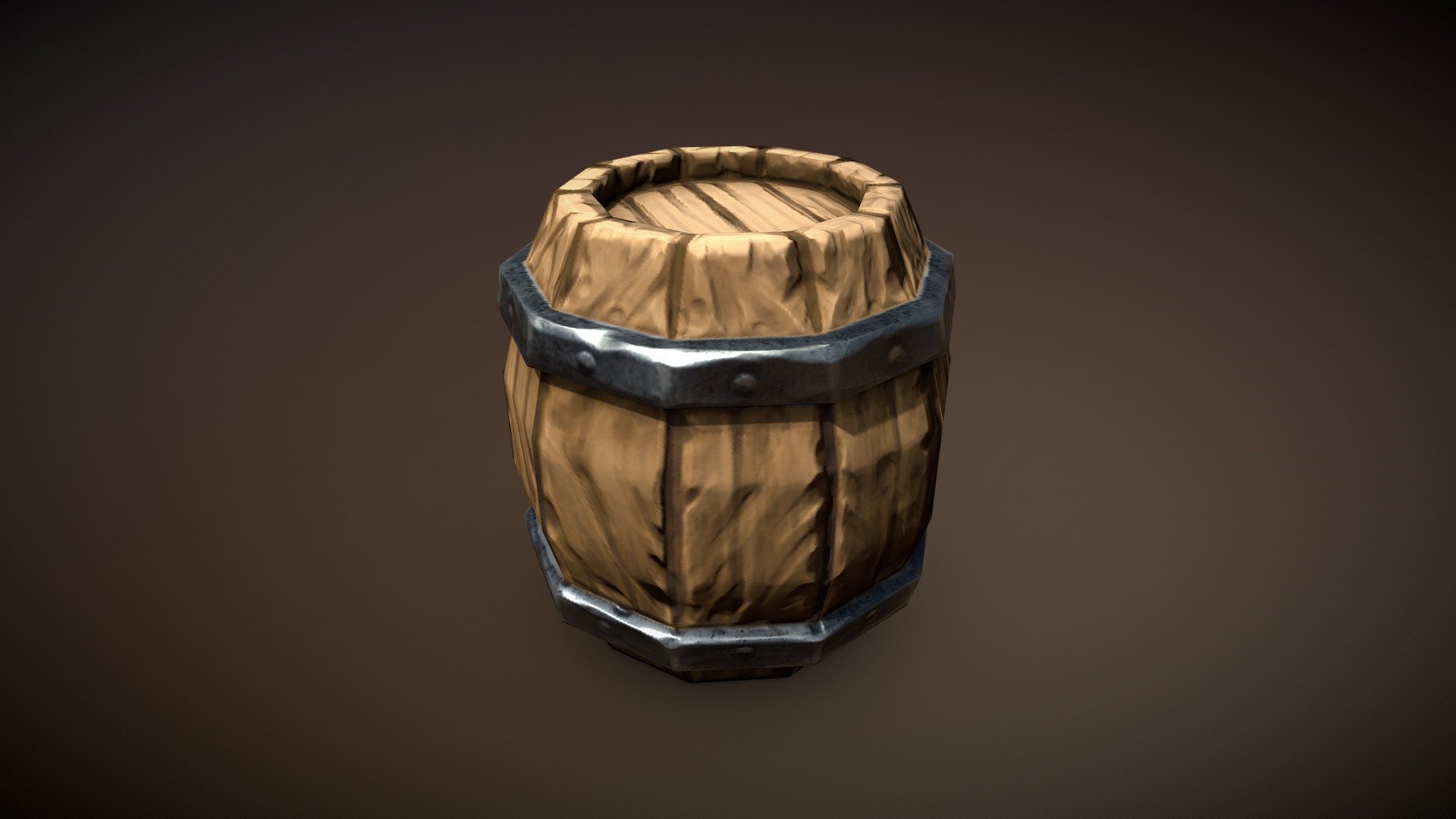 Barrel (Stylized Hand-Painted) - 3D model by ridgie_std [6088175 ...