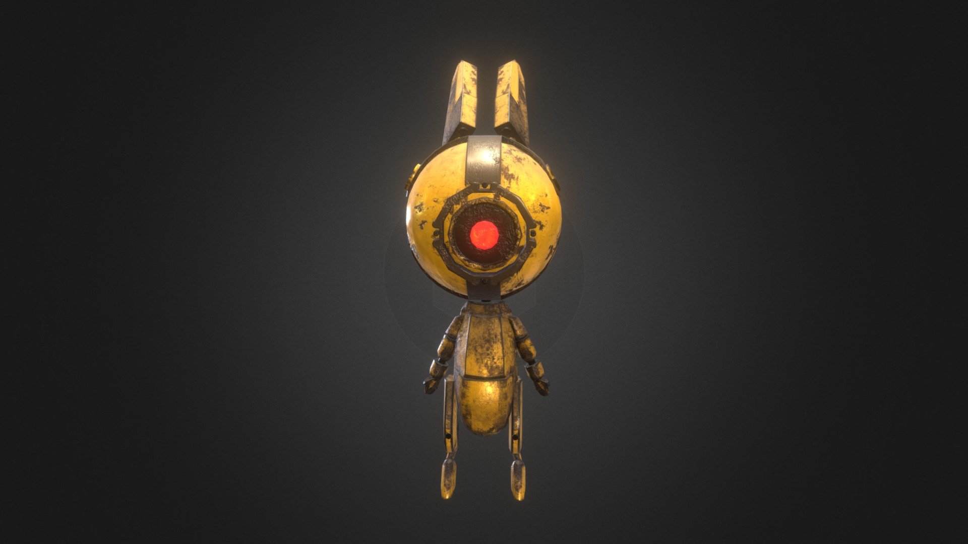 Bunny robot - 3D model by Itzel Llamas (@i_llmsg) [60881e5] - Sketchfab