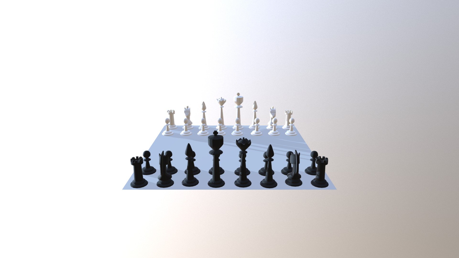 Chess Set - 3D model by MichaelGlancy [6088642] - Sketchfab