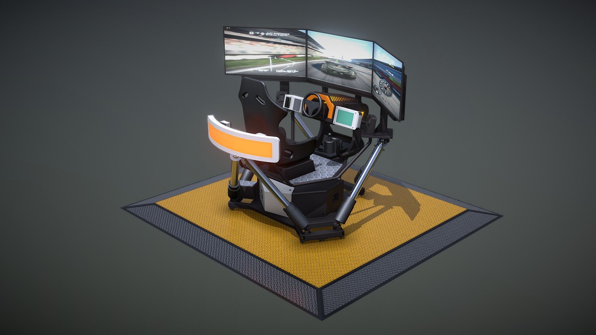 Game station VR Street Racing. - 3D model by Sergo_CRAFTSMAN [6088b55 ...
