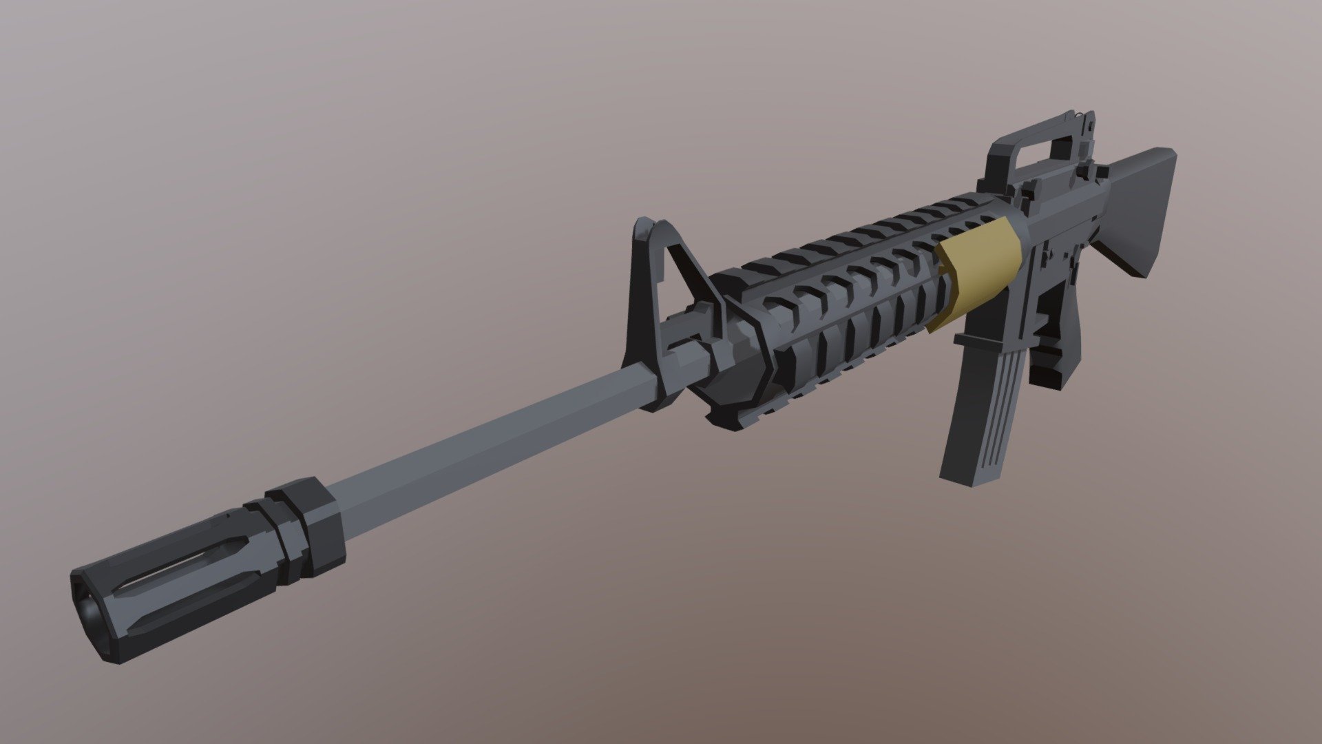 LowPoly M16A4 - Download Free 3D model by LowPolyCount (@EndangeredOXX) [608bbd6] - Sketchfab