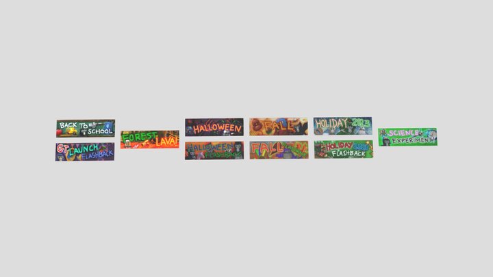Banner 3D models - Sketchfab