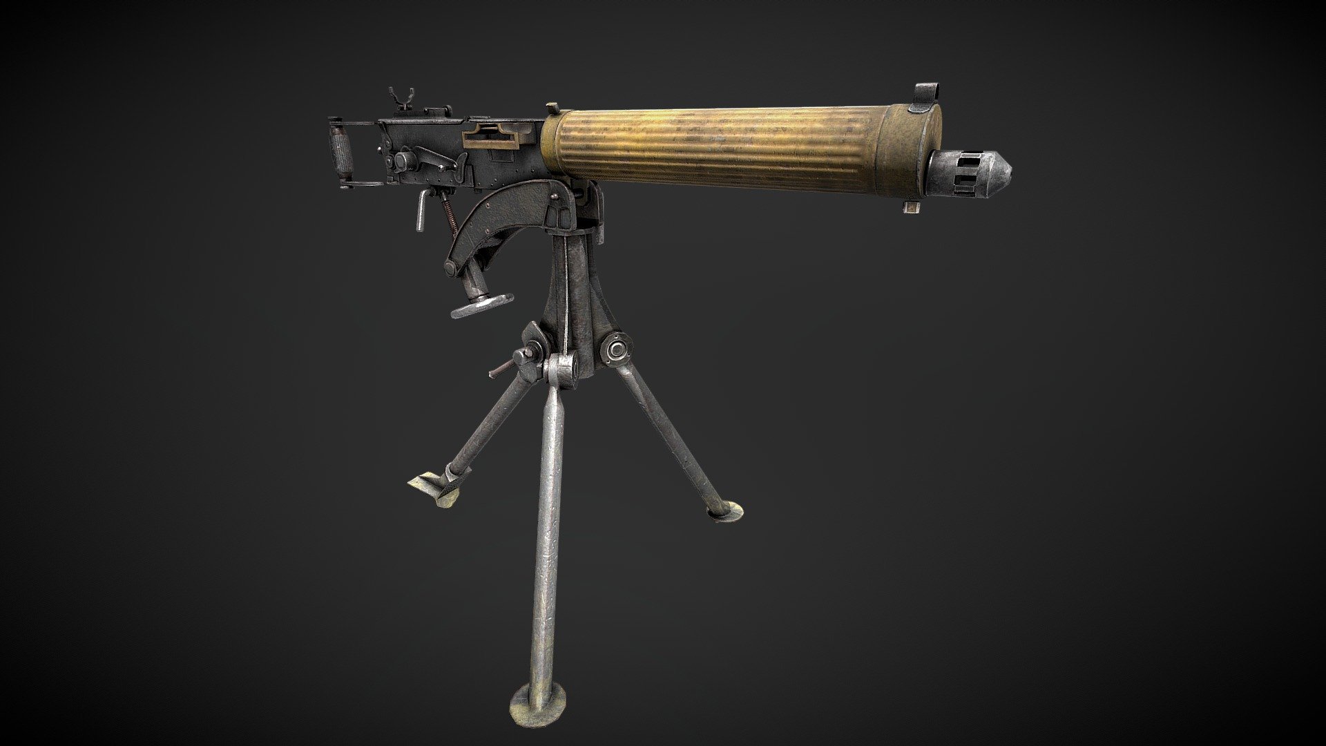 Maxime MG - Colt Vickers - 3D model by robertmuenz [6091532] - Sketchfab
