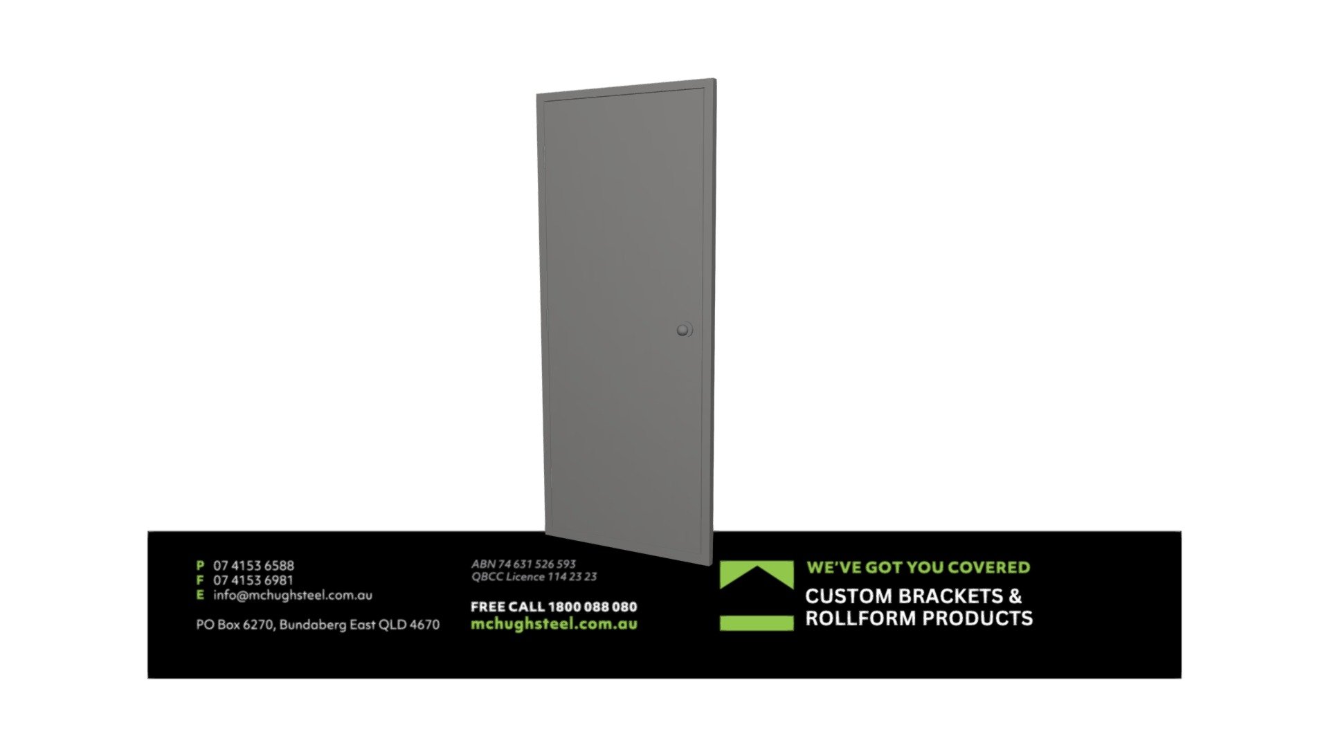 PADSZA PA Door 820 Double Skin Zincalume - 3D model by mchughsteel ...